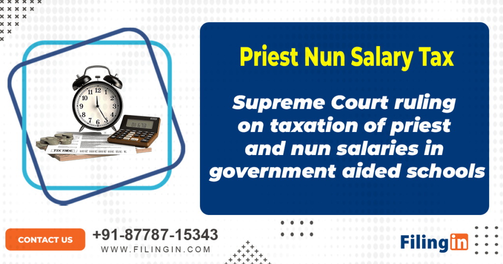 Priest Nun Salary Tax